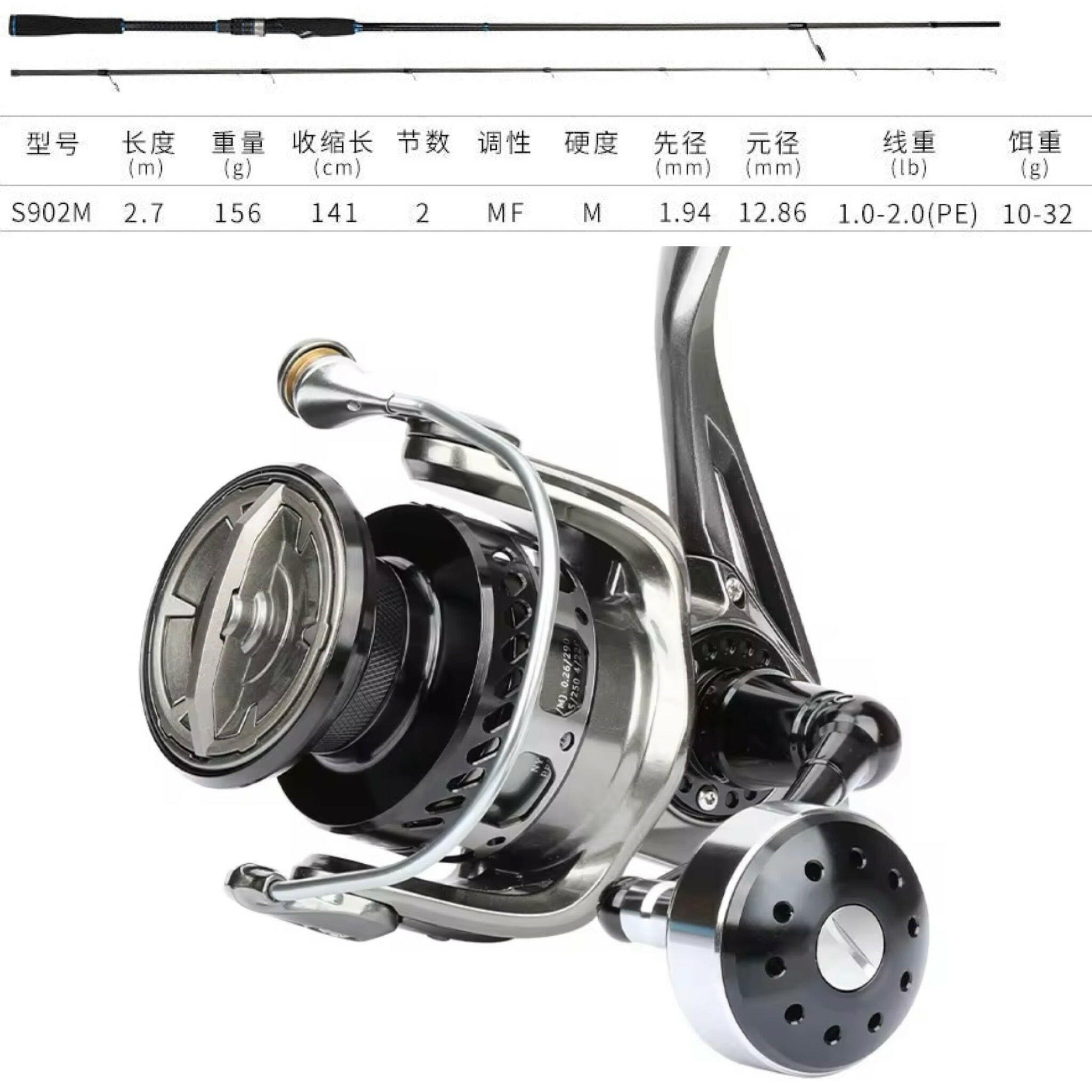 Open Water Rod Reel Bass Combo
